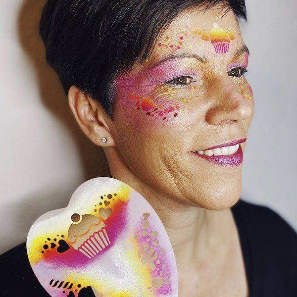 Heart Stencil - Sweet Face |Facepaintshop
