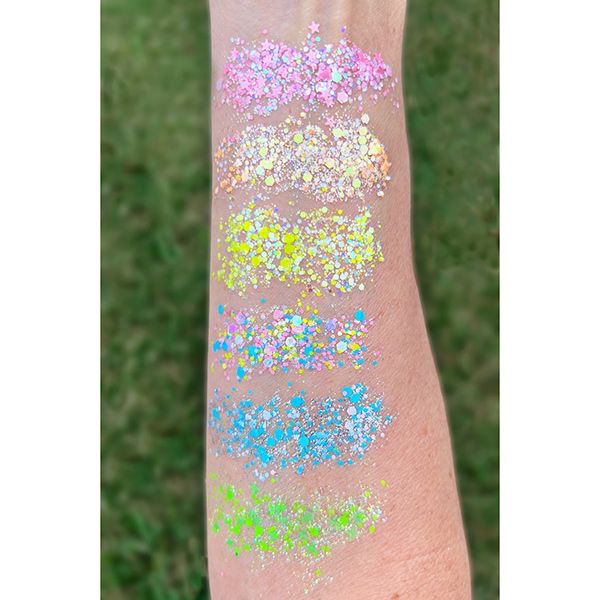 Vivid - Pastel Glow Glitter Cream Palette |Facepaintshop