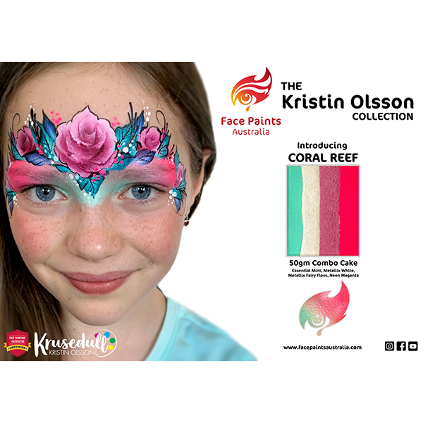 Fpa Brush Combo Kristin Olsson Coral Reef 50gr |Facepaintshop
