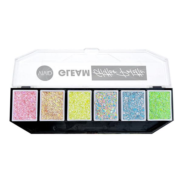 Vivid - Pastel Glow Glitter Cream Palette |Facepaintshop