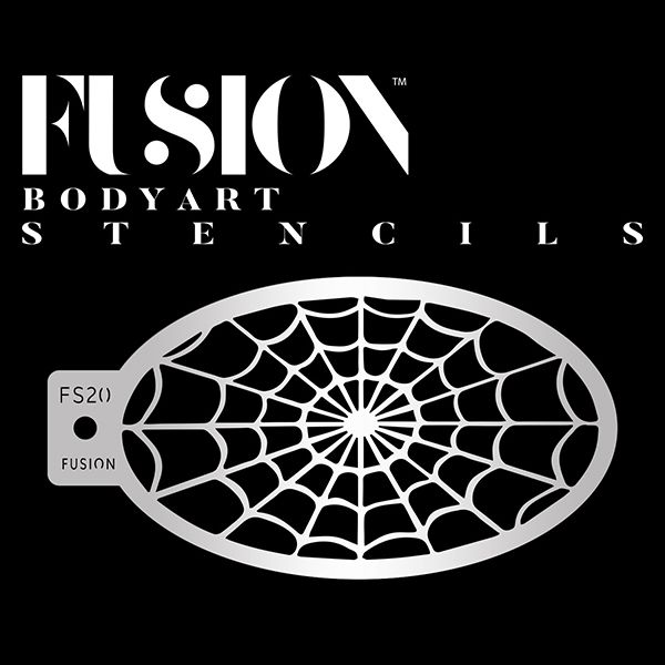 Spinning Spider Web Face Paint Stencil |Facepaintshop